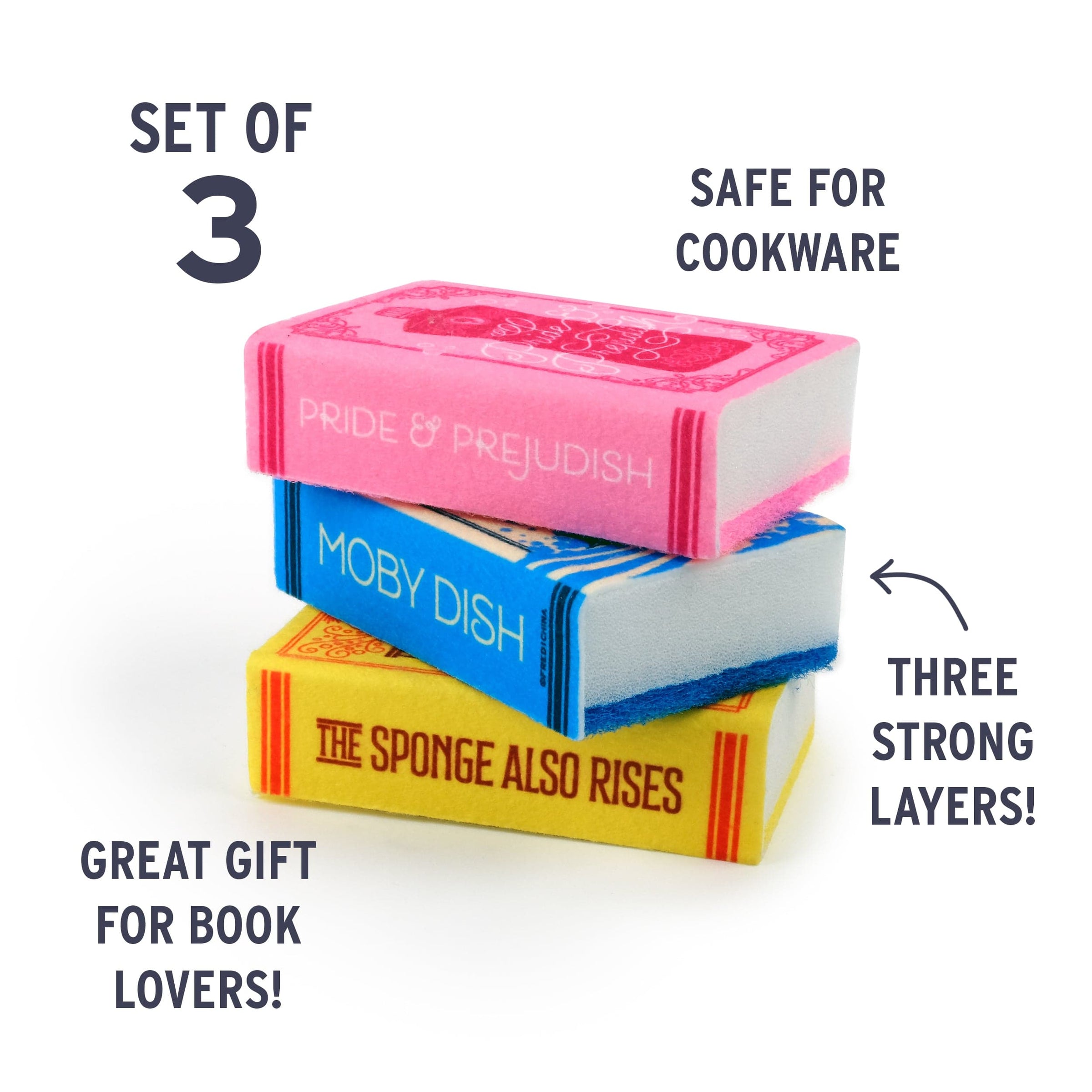 NEAT & NOVEL | Classic Book Sponges