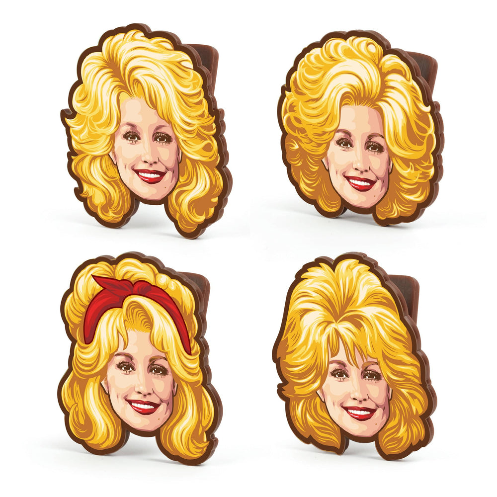 Dolly Parton Bag Clips - Iconic Hairstyle Designs