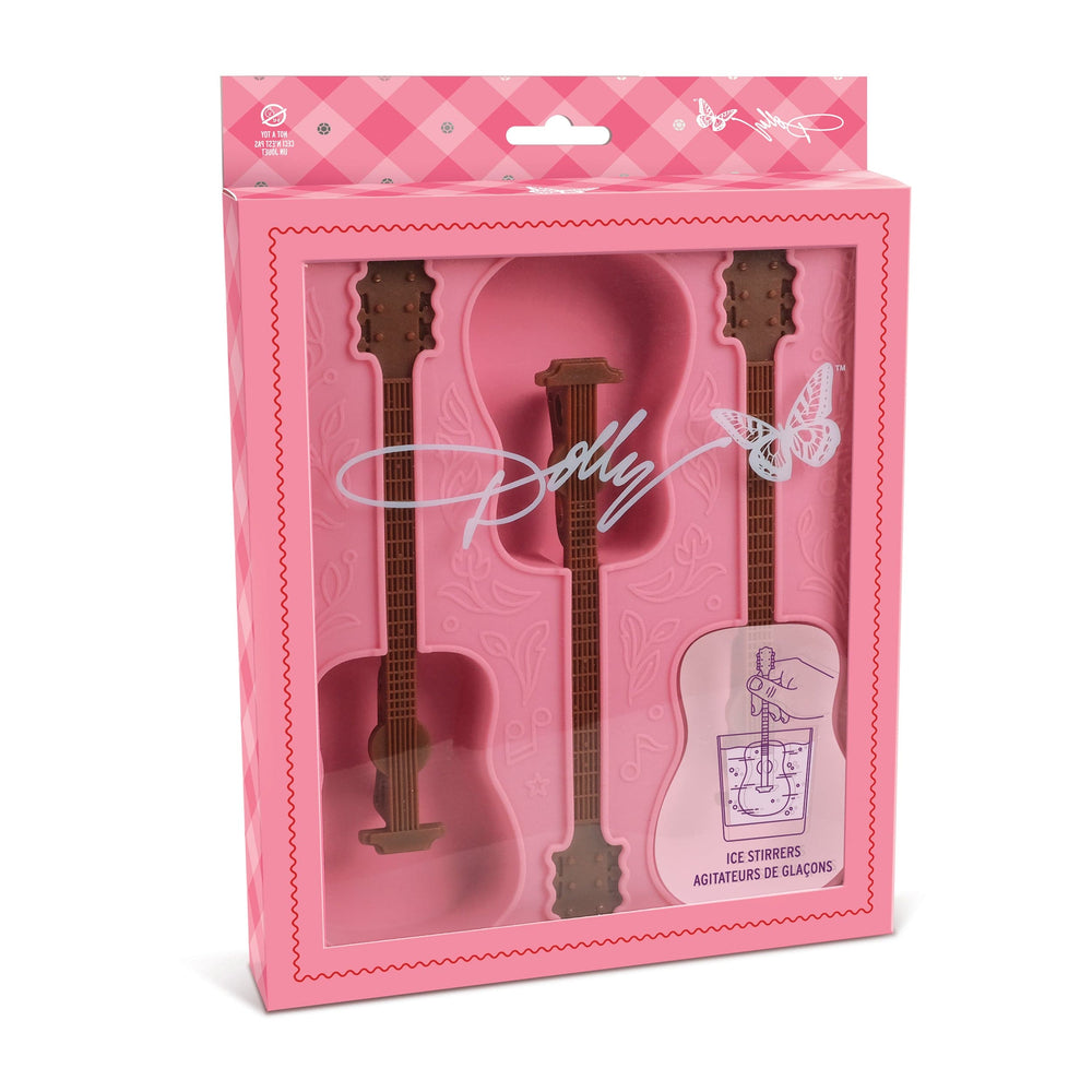 Dolly Parton - Pink Guitar Ice Stirrers / Ice Tray