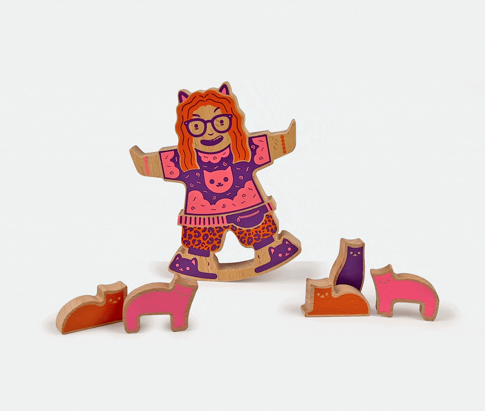 CRAZY CAT LADY | Stacking & Balance Game