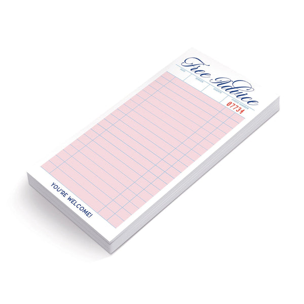 CHECK YOURSELF | Diner-Style Guest Check Sticky Notepad